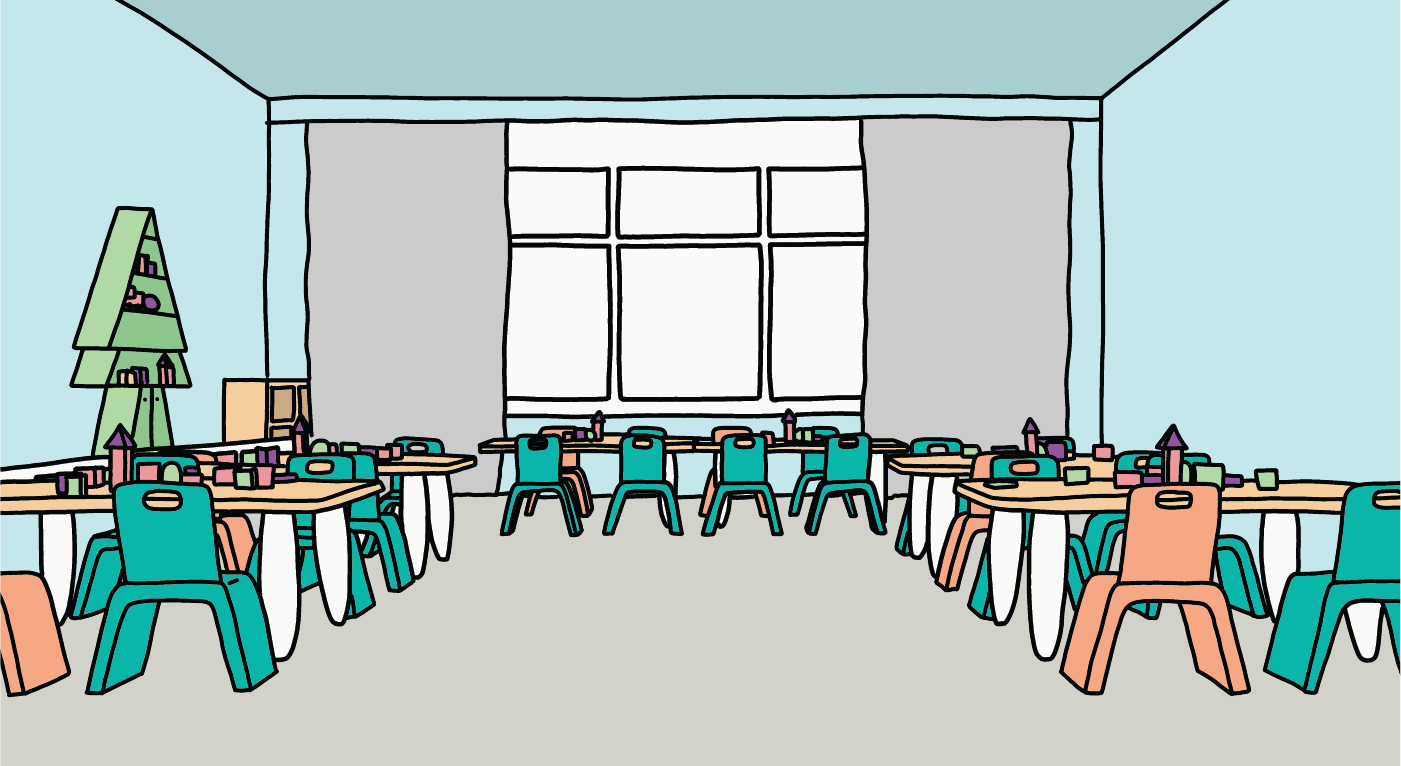 Almost Empty Classroom Clipart